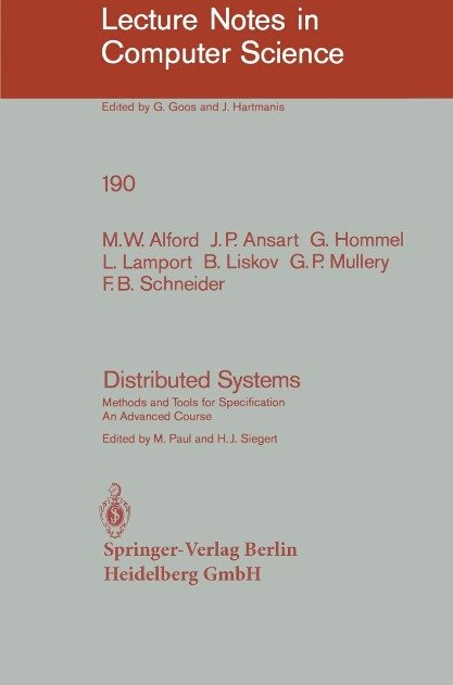 Distributed Systems: Methods and Tools for Specification. An Advanced ...