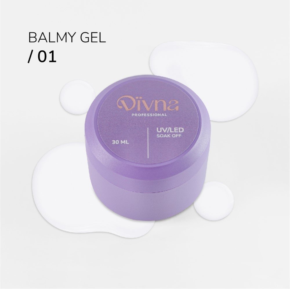 DIVNA Balmy Gel 01 żel w butelce o konsystencji bazy 30 ml do paznokci ...