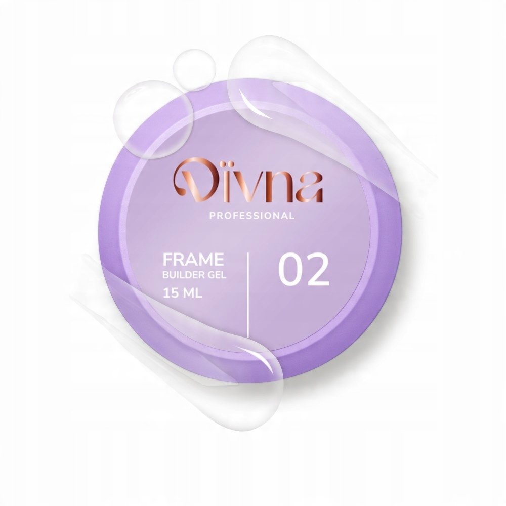 DIVNA Frame Builder Gel 02 15 ml żel budujący przezroczysty do paznokci ...