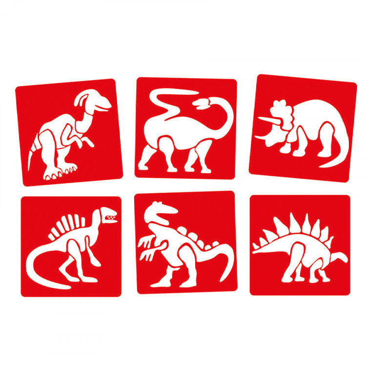 DIY Szablony wykrojniki dinozaurów 6 szt( wycofany) - Playbox | Sklep ...
