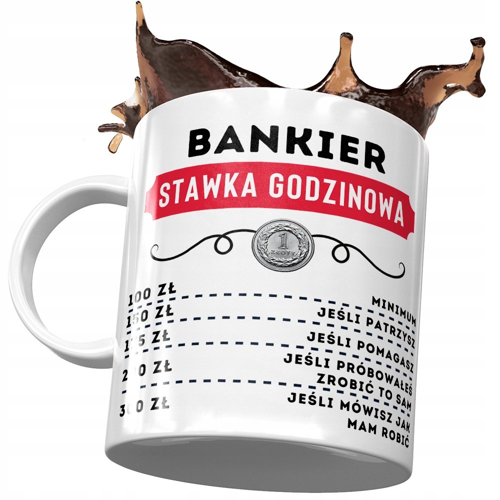 Dla Bankiera Kubek na Urodziny na Prezent z Nadrukiem ze Zdjęciem ...