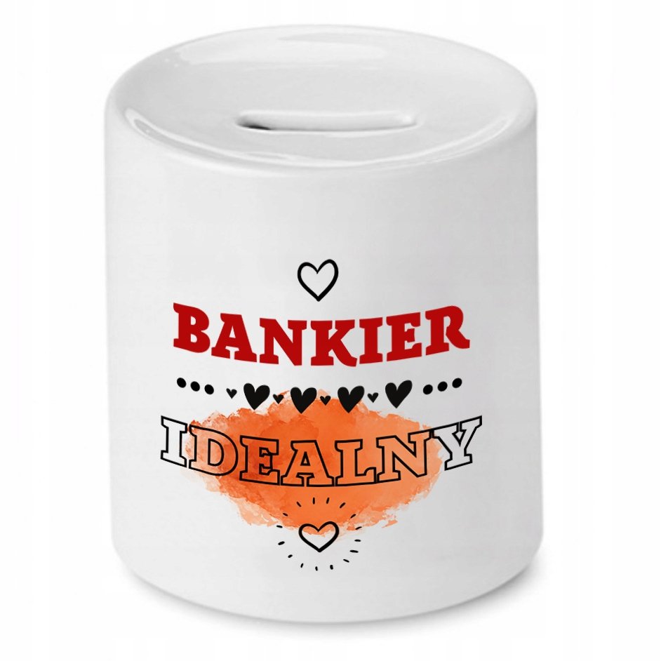 DLA BANKIERA PREZENT SKARBONKA BANKIER IDEALNY z Nadrukiem ze Zdjęciem ...