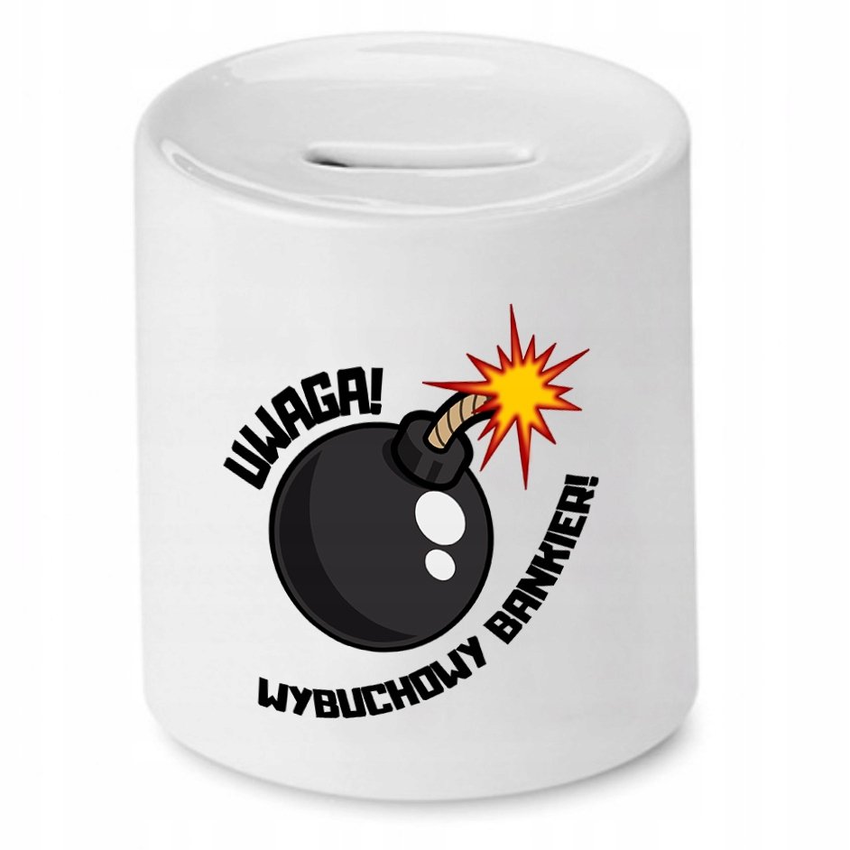 DLA BANKIERA PREZENT SKARBONKA WYBUCHOWY BANKIER z Nadrukiem ze ...