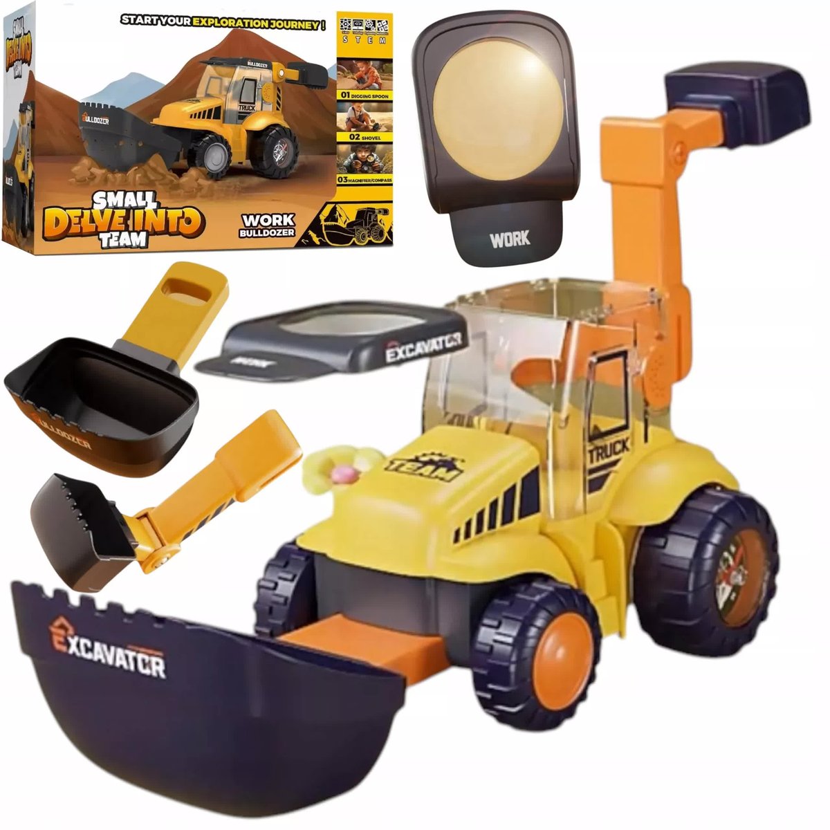 DLA DZIECI 4W1 EDUKACYJNA KOPARKA AKCESORIA - Inna marka | Sklep EMPIK.COM