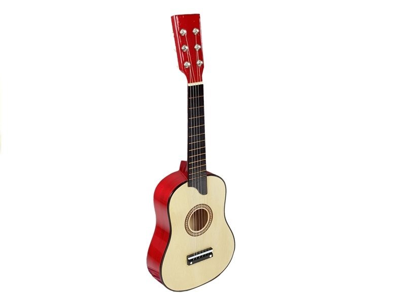 Dla Dziecka Drewniana Gitara Z Kostką Kremowa - Inny producent | Muzyka ...