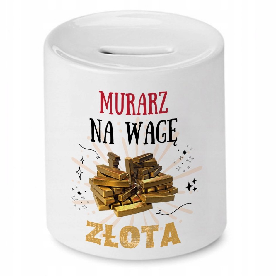 Dla Murarza Skarbonka na Urodziny na Prezent z Nadrukiem ze Zdjęciem ...