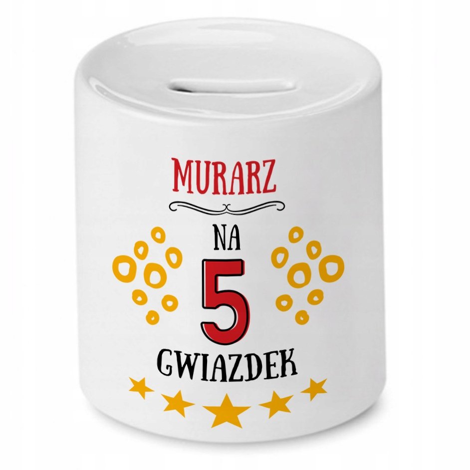 Dla Murarza Skarbonka na Urodziny na Prezent z Nadrukiem ze Zdjęciem ...