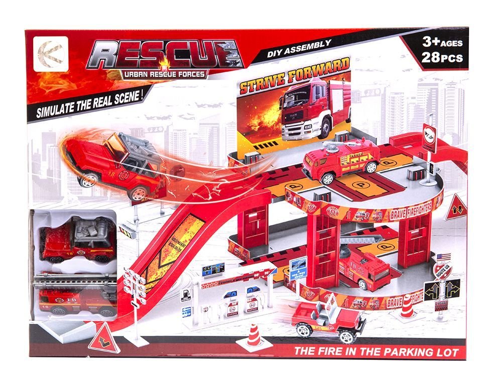 Dla Najmłodszych Parking Straż Pożarna 2 Autka - Inna marka | Sklep EMPIK.COM