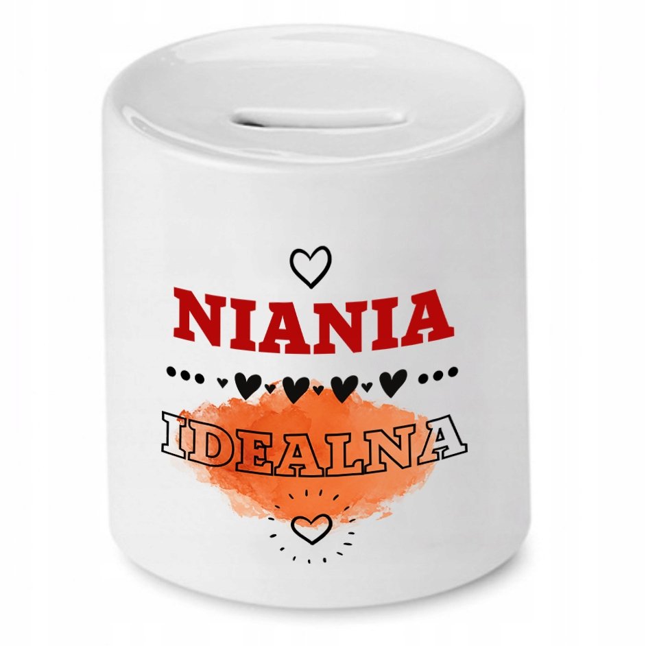 DLA NIANI OPIEKUNKI PREZENT SKARBONKA IDEALNA z Nadrukiem ze Zdjęciem ...