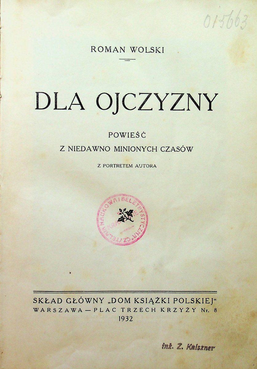 Dla ojczyzny 1932 r. - W opisie | Książka w Empik