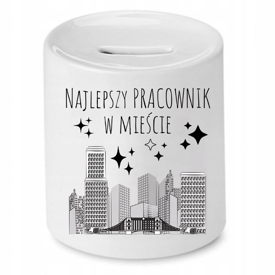 DLA PRACOWNIKA SKARBONKA NAJLEPSZY PRACOWNIK z Nadrukiem ze Zdjęciem ...