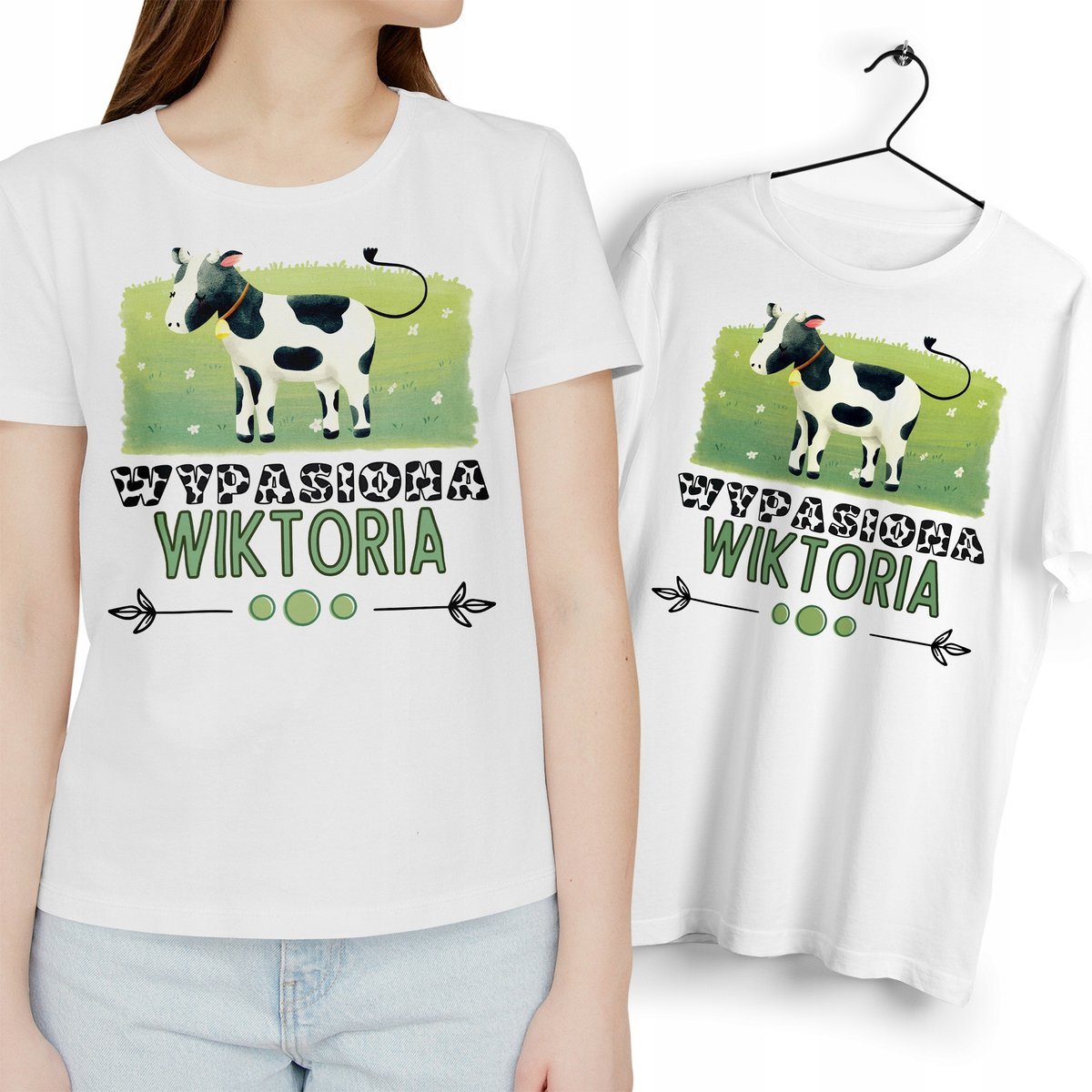 Dla Wiktorii T-Shirt Koszulka biała Na Prezent z Dowolnym Nadrukiem - Inna marka | Moda Sklep ...