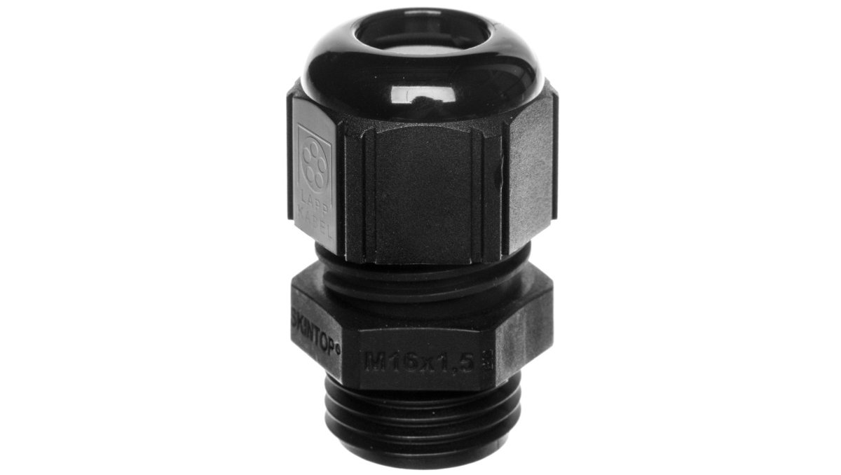 Dławnica kablowa poliamidowa M16 IP68 SKINTOP STR-M 16x1,5 czarna ...