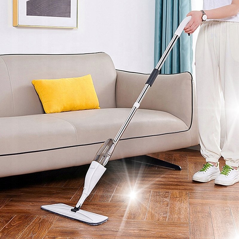 DŁUGI MOP PŁASKI DO MYCIA PODŁOGI ZE SPRYSKIWACZEM + 3 WKŁADY Z ...