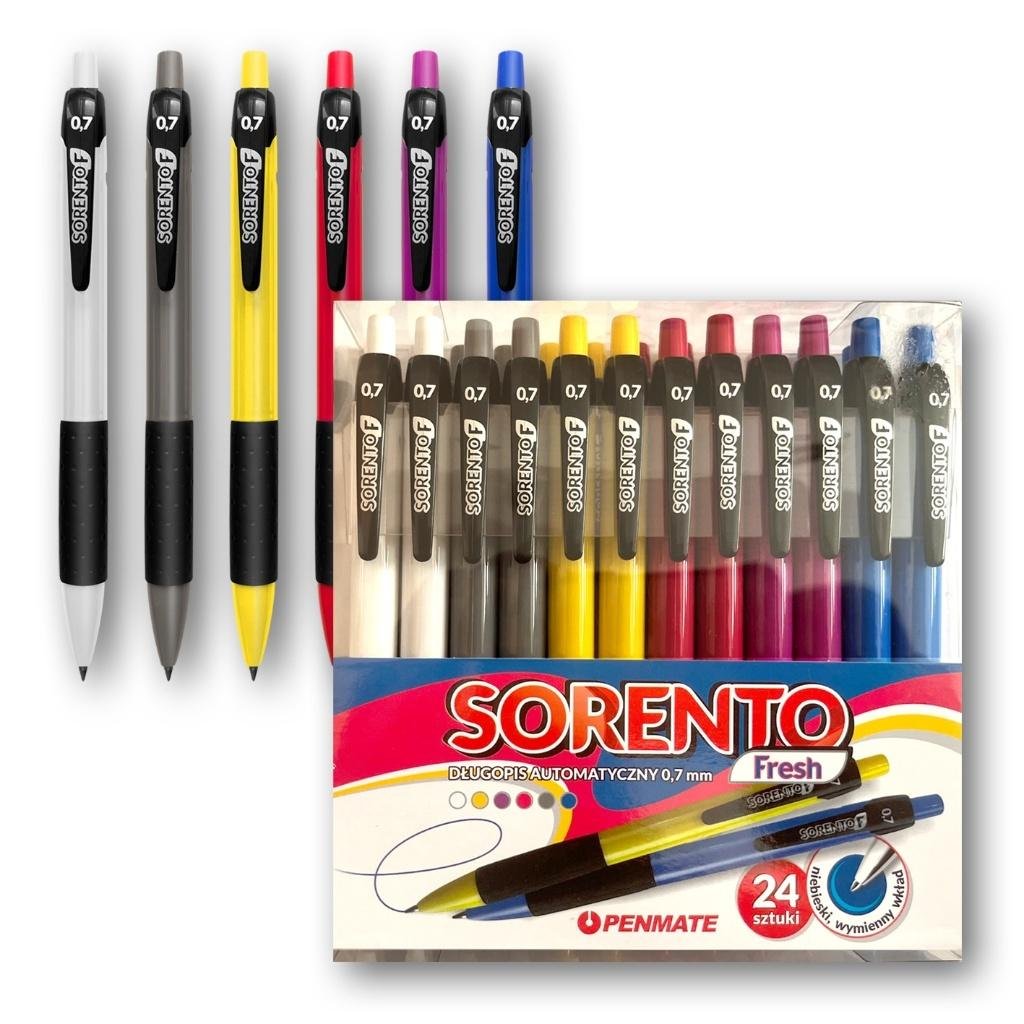 Długopis automat Sorento Fresh 24szt nieb PENMATE - Inna marka | Sklep EMPIK.COM