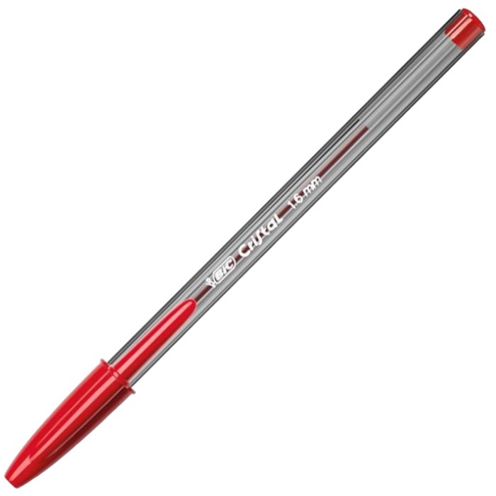 Długopis BIC czerwony Cristal Large 1,6 mm - BIC | Sklep EMPIK.COM