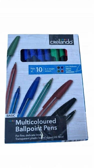 Długopis zestaw wielokolorowy Crelando - Crelando | Sklep EMPIK.COM