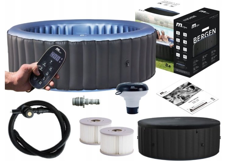 Dmuchane Ogrodowe Spa Comfort BERGEN MSpa 8 osobowe hydromasaż 2025 ...