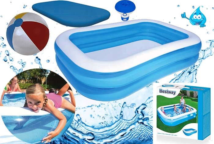 DMUCHANY BASEN OGRODOWY 262x175 BESTWAY 54006 +POKRYWA - Bestway ...