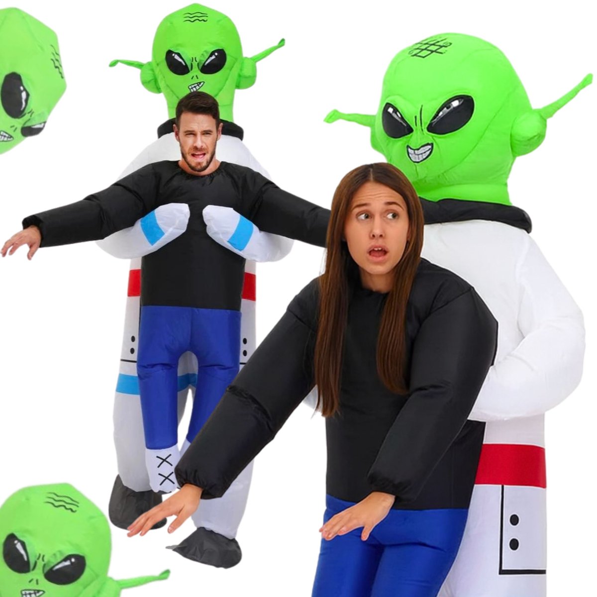 Dmuchany Kostium Alien Ufo Kosmita Przebranie Nadmuchiwany Strój ...