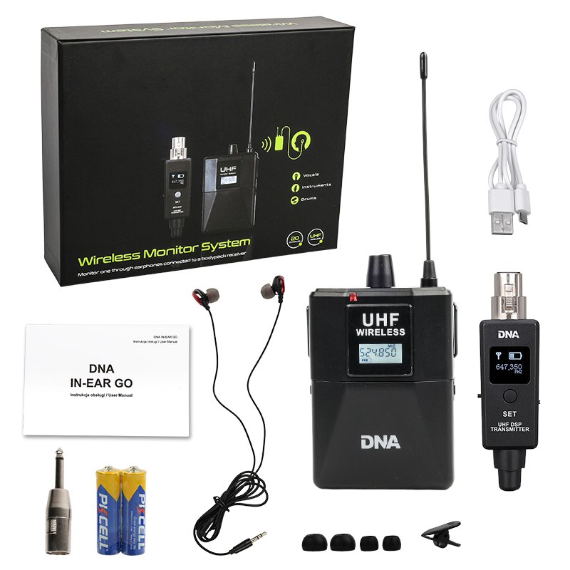 DNA IN-EAR GO system bezprzewodowy nagłośnienia odsłuch douszny - DNA ...