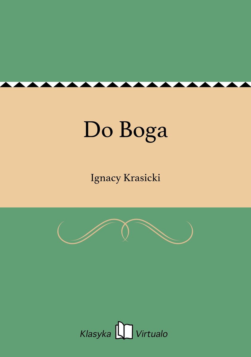 Do Boga - Krasicki Ignacy | Ebook Sklep EMPIK.COM