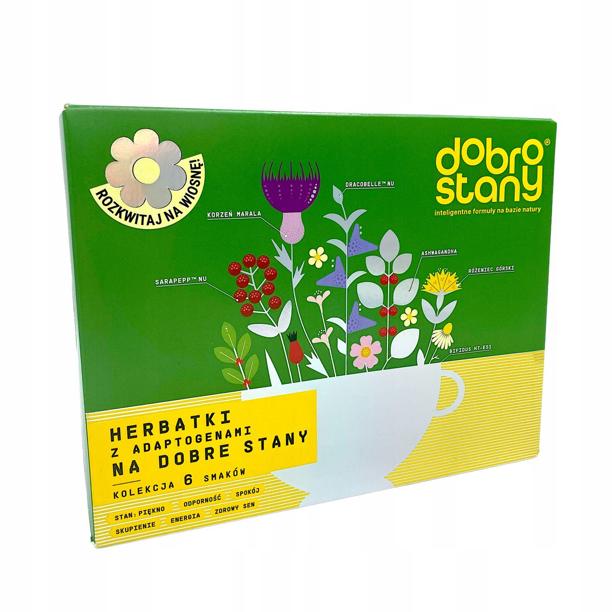 Dobrostany Herbatki z Adaptogenami na Dobre Stany 6 Smaków 30 Kopertek ...