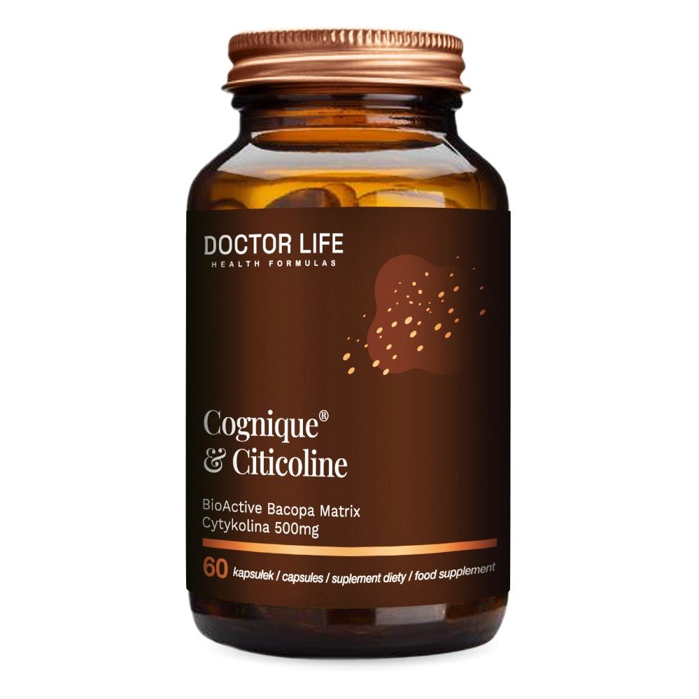 Doctor Life, Cognique&Citicoline Cytykolina 500mg suplement diety 60 ...
