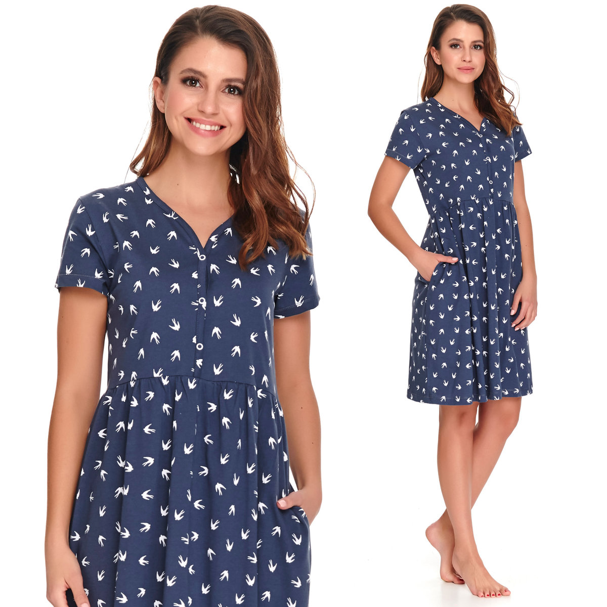 Doctor Nap 9927 koszula do karmienia w jaskółki L - Doctor Nap | Sklep ...