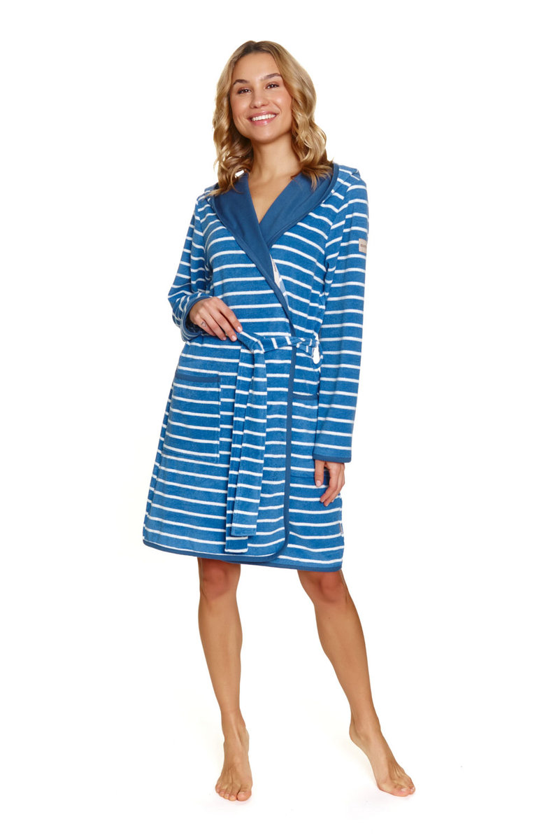 Doctor Nap Niebieski szlafrok damski - L - Doctor Nap | Sklep EMPIK.COM