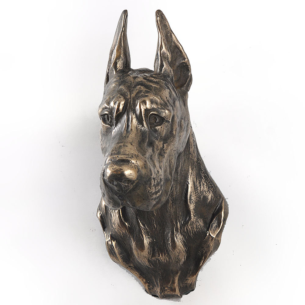 Dog niemiecki I - statuetka psa, wiszące popiersie, unikatowa ozdoba ...