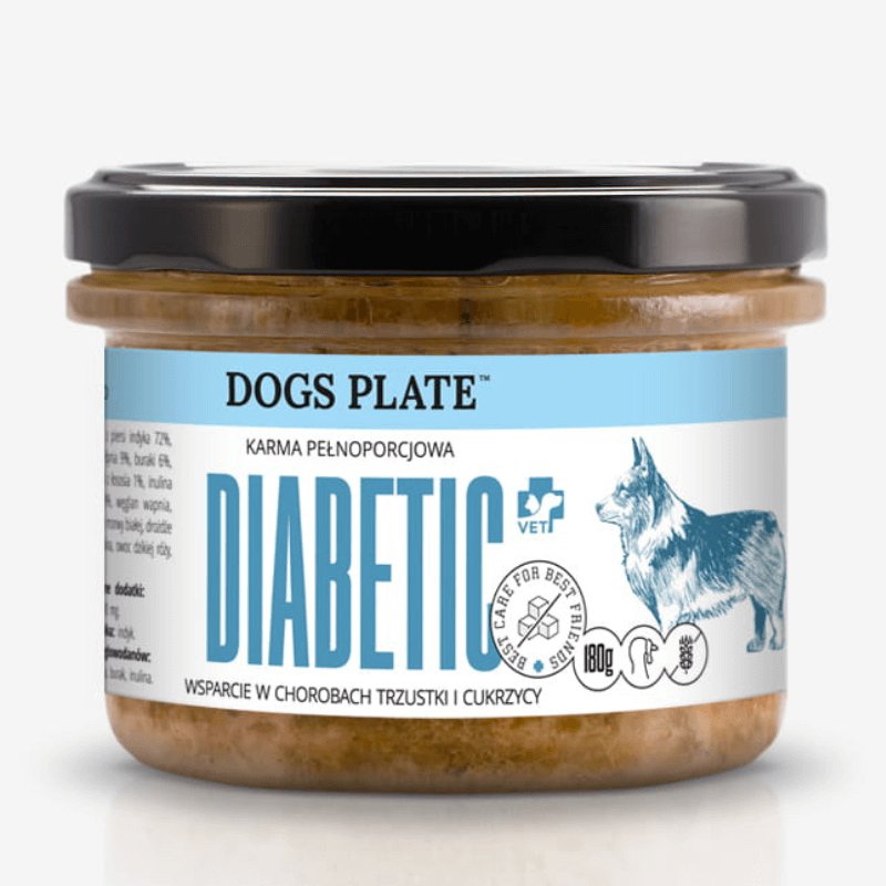 Dogs Plate Vet Diabetic z indykiem 180g - Dogs Plate | Sklep EMPIK.COM