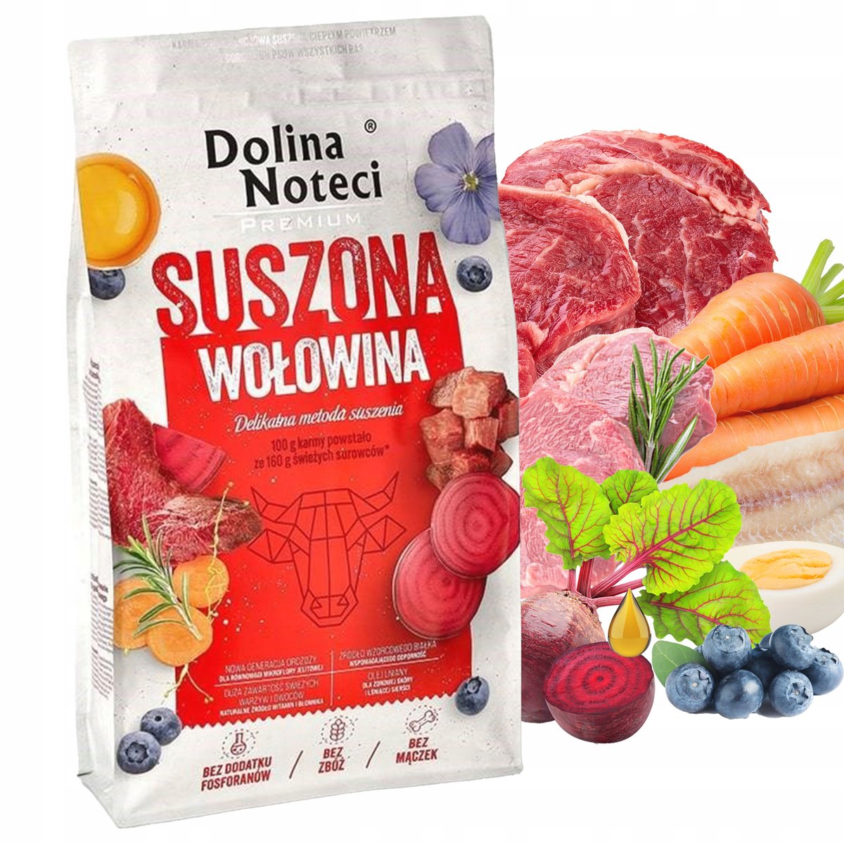 DOLINA NOTECI Karma suszona dla psa Wołowina 9 kg - Dolina Noteci ...