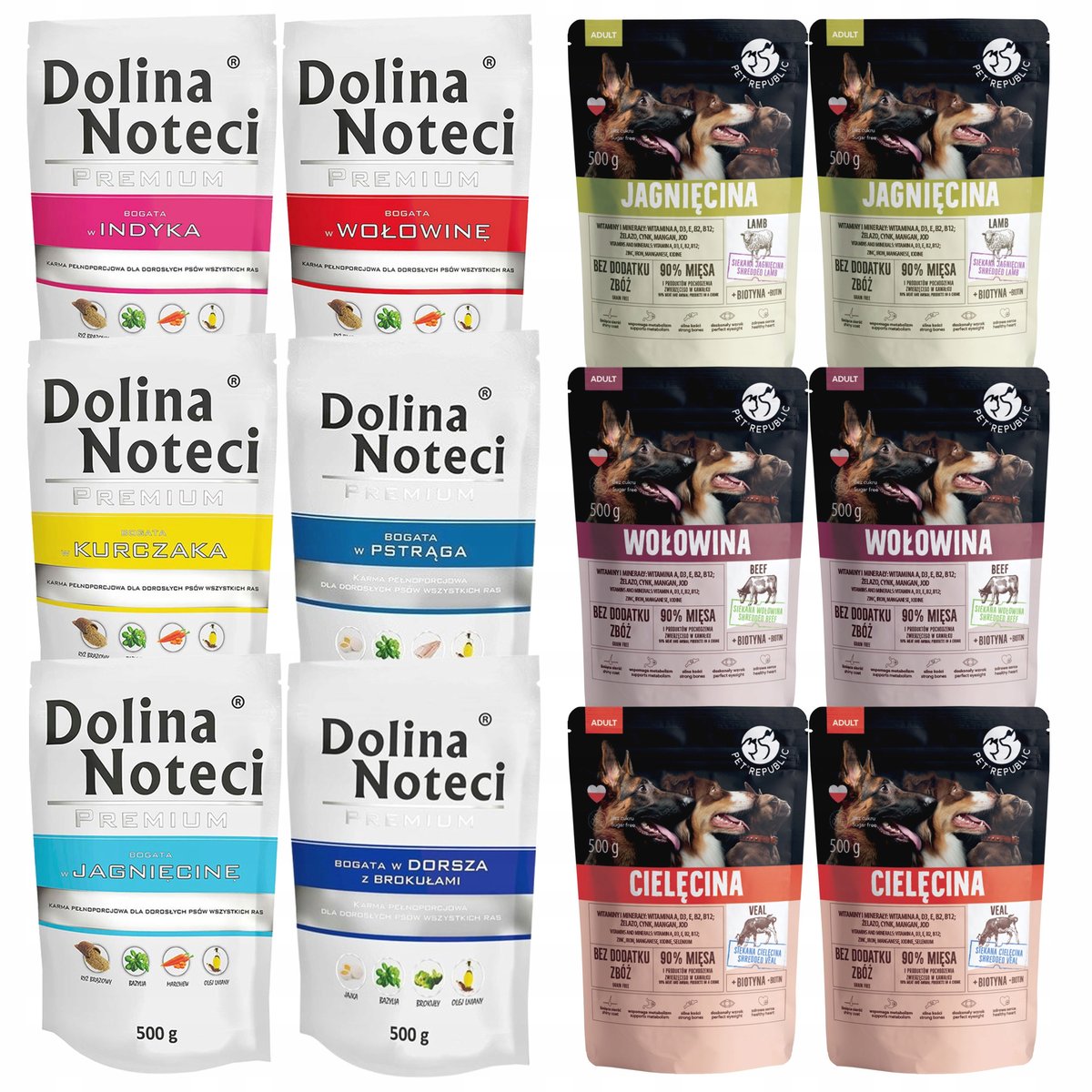 Dolina Noteci Pet Republic Karma Mokra Dla Psa Mix Smaków 12 X 500G ...
