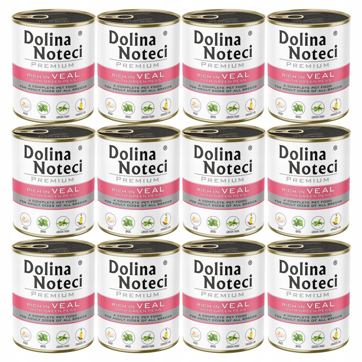 Dolina Noteci Premium Cielęcina Karma Dla Psa Mokra Puszka 12 X 800G - Dolina Noteci | Sklep ...