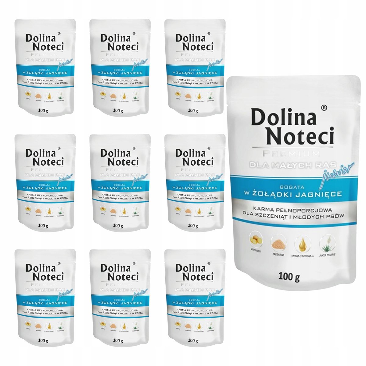 DOLINA NOTECI Premium Junior żołądki jagnię10x100g - Dolina Noteci ...