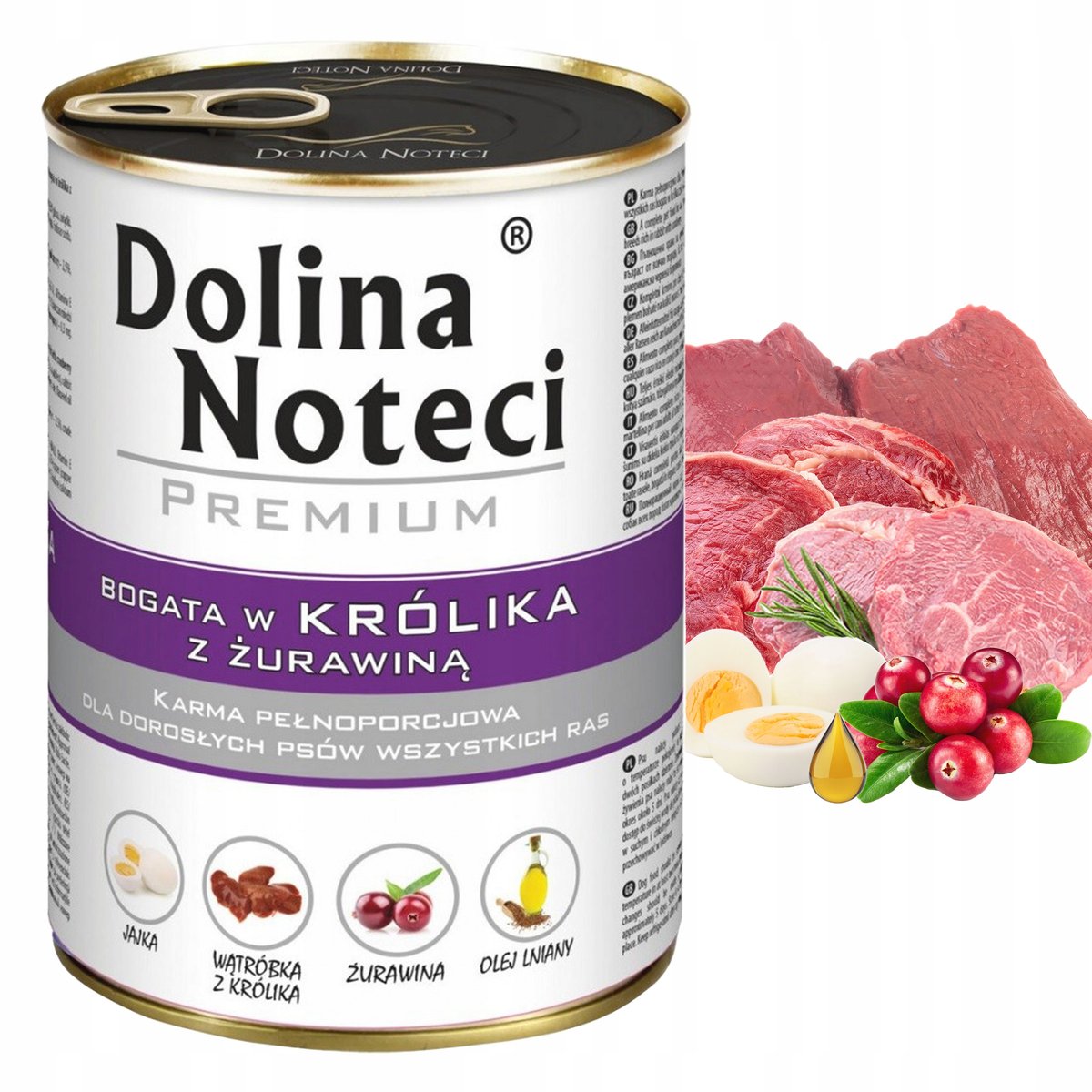 Dolina Noteci Premium Karma Mokra Dla Psa Królik 400G Bezzbożowa - Dolina Noteci | Sklep EMPIK.COM