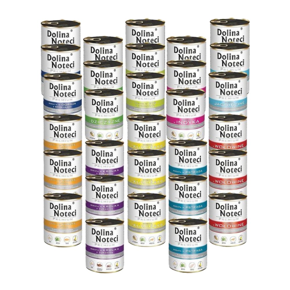 DOLINA NOTECI Premium MIX 10 SMAKÓW - mokra karma dla psa -30x800 g ...