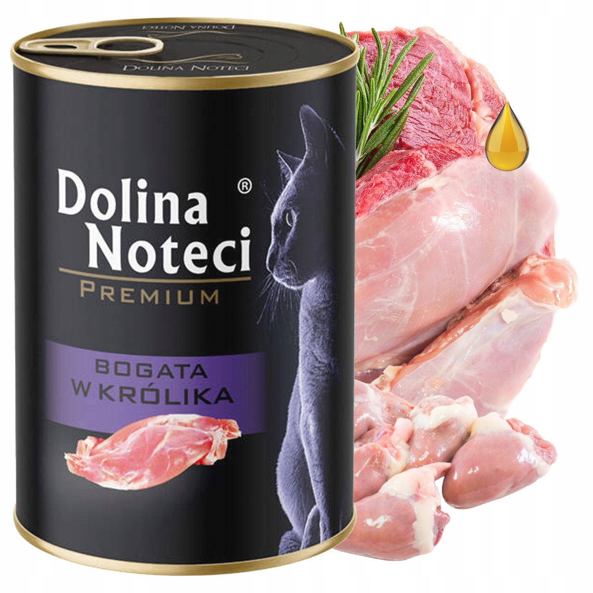 Dolina Noteci Premium Mokra Karma Dla Kota Królik 400G Bezzbożowa ...