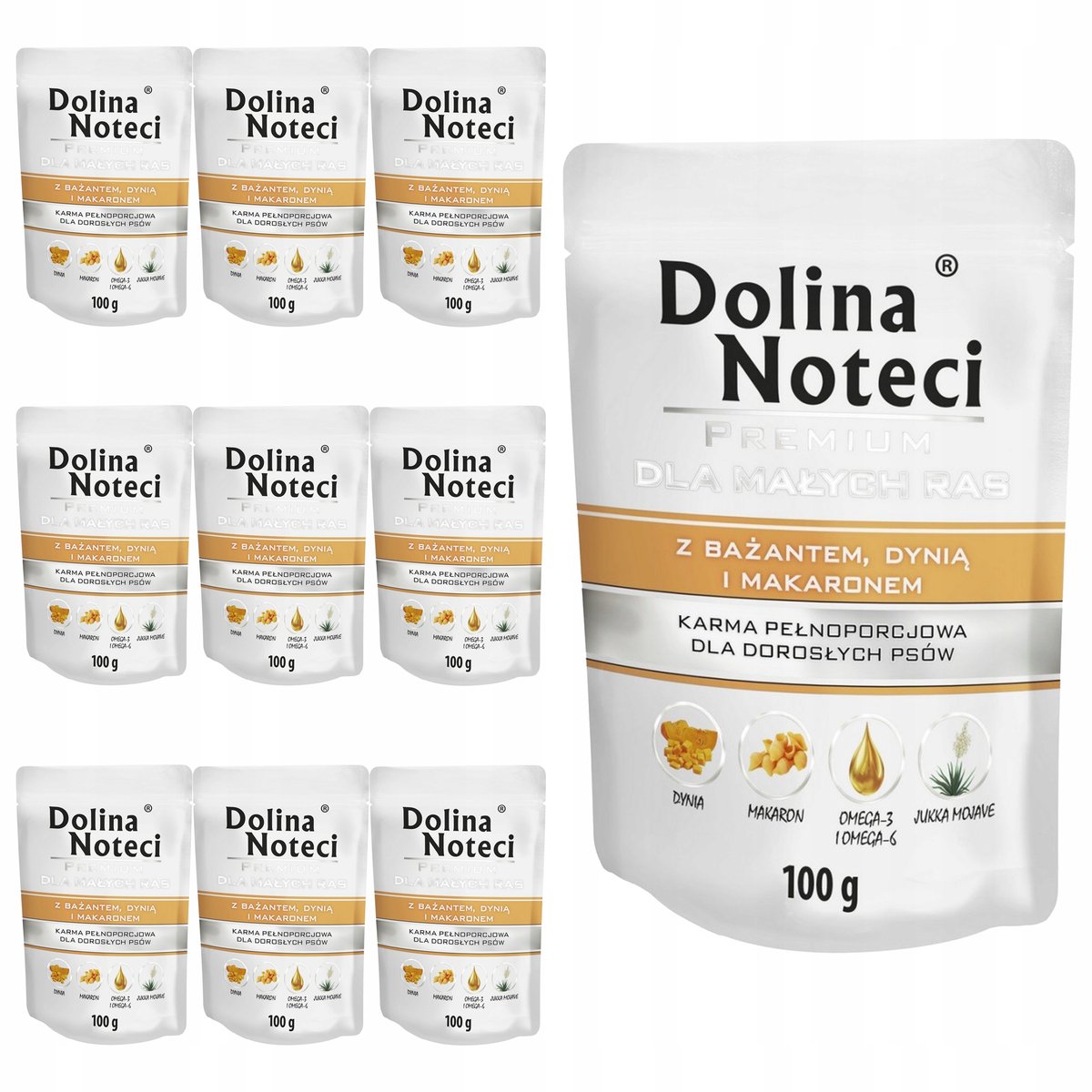 DOLINA NOTECI Premium psa małych ras bażant 10 x 100g - Dolina Noteci ...