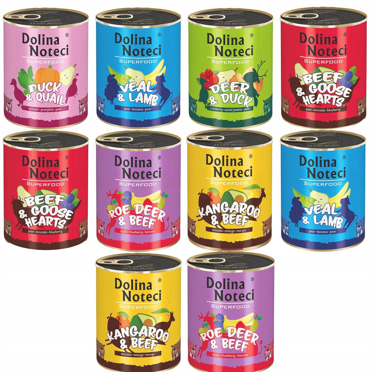 Dolina Noteci Superfood Karma Mokra Dla Psa Mix Smaków 10 X 800G Bezzbożowa - Dolina Noteci ...