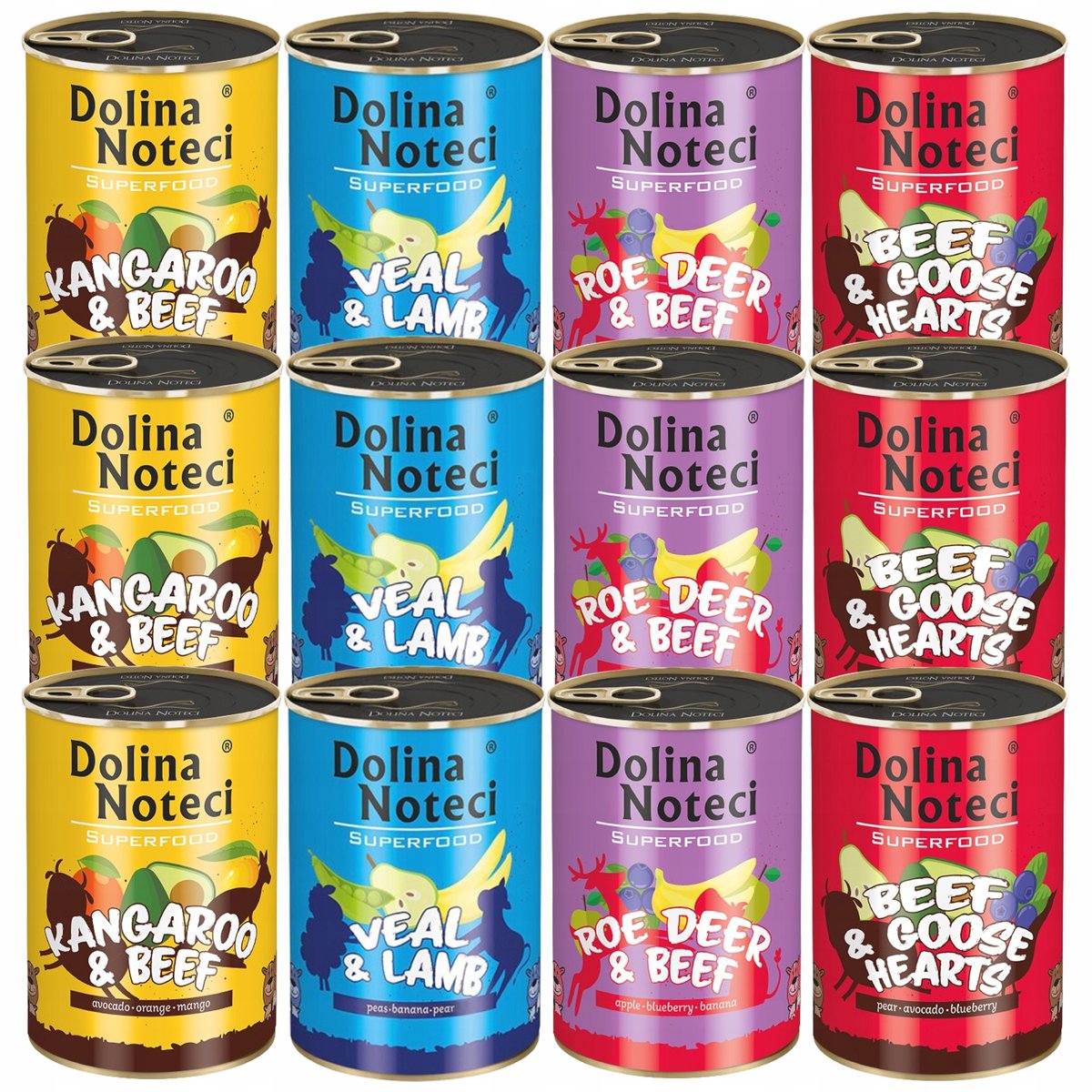 Dolina Noteci Superfood Karma Mokra Dla Psa Mix Smaków 12 X 400G ...