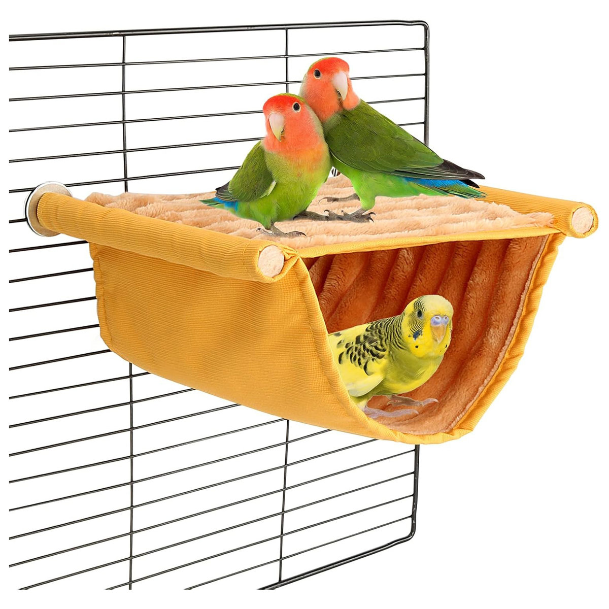 Domek hamak gniazdko dla ptaków papug wiszące legowisko grzęda pluszowa ...