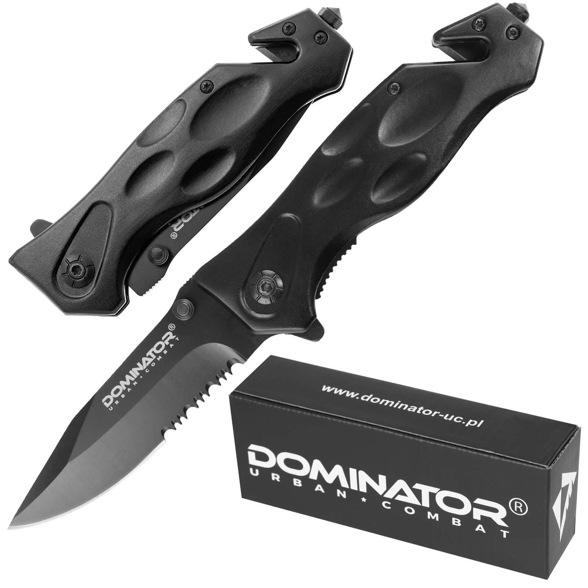 Dominator Urban Combat Nóż Składany Ratowniczy "Rescue" Czarny ...
