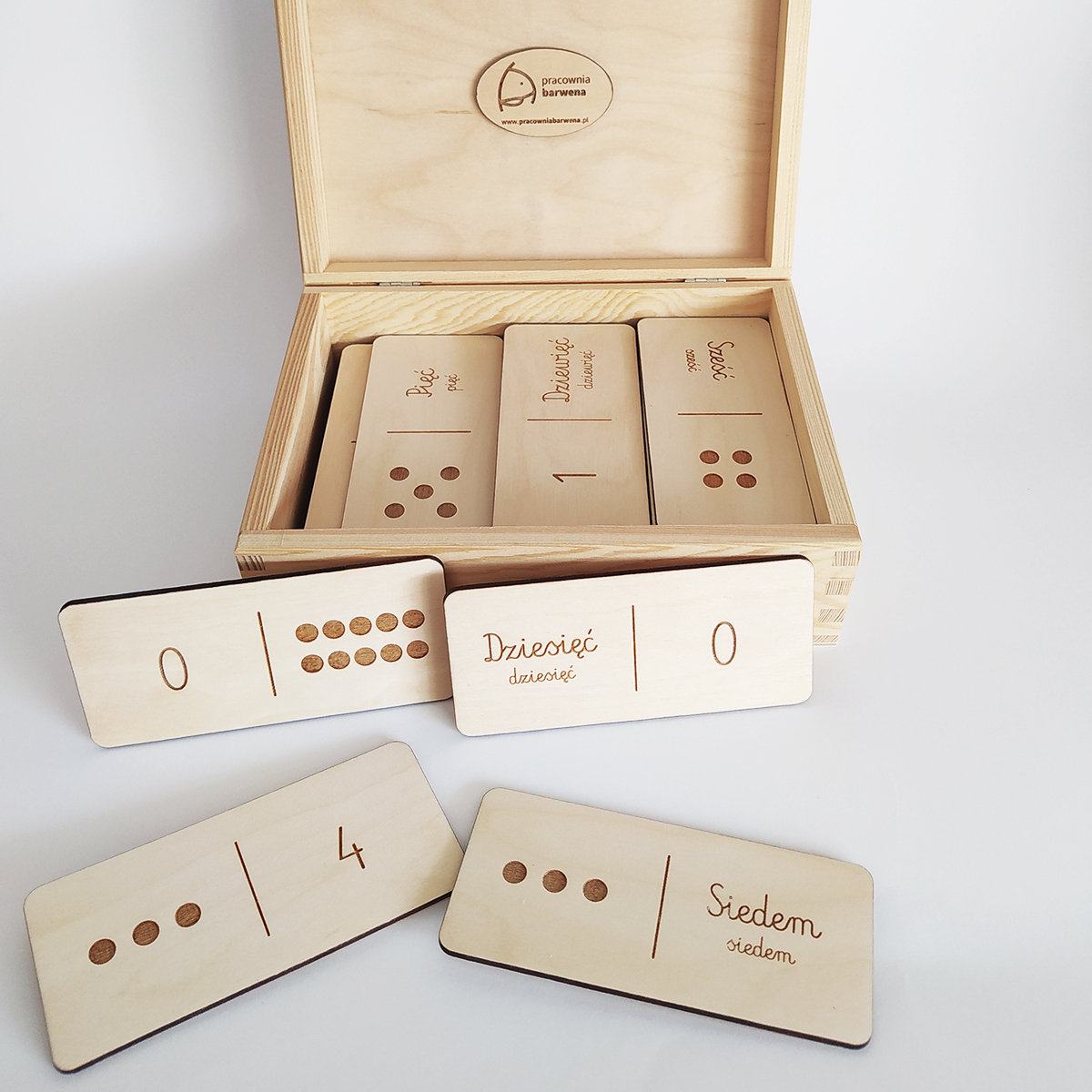 Domino - gra - nauka cyferek - Pracownia Barwena | Sklep EMPIK.COM
