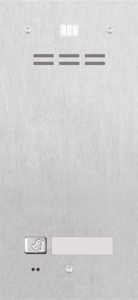 Domofon cyfrowy ACO FAM-P-1NPACC, z czytnikiem breloków i 1 przyciskiem ...