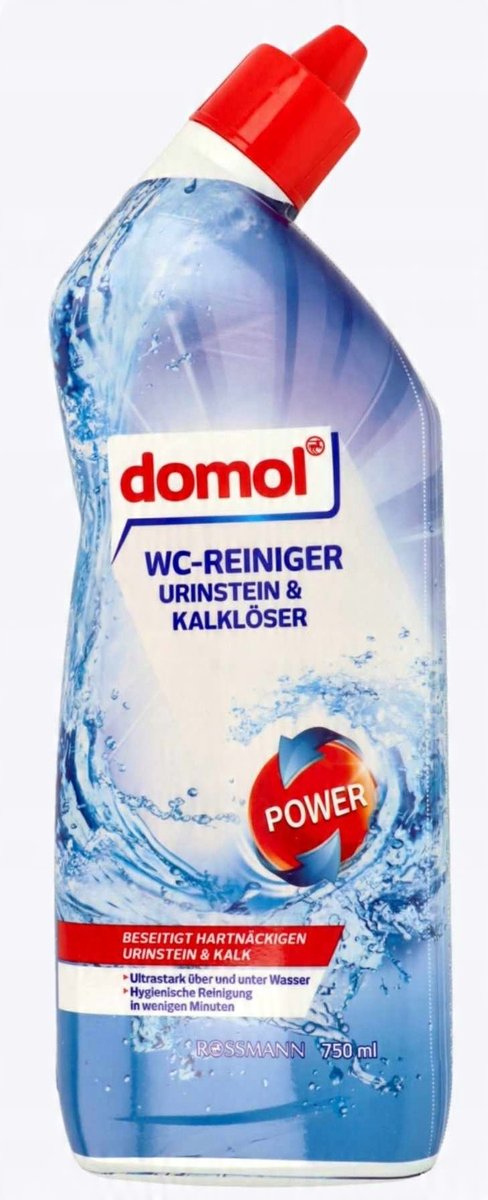 DOMOL Płyn do WC z Odkamieniaczem do Uporczywych Osadów Kamienia 750 ml ...
