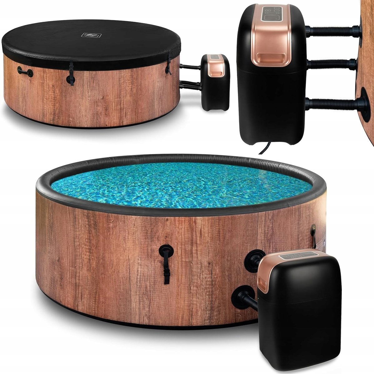 Domowe Spa Basen Z Hydromasażem Dla 6 Osób Materiał Dwf, Solidne Spa ...