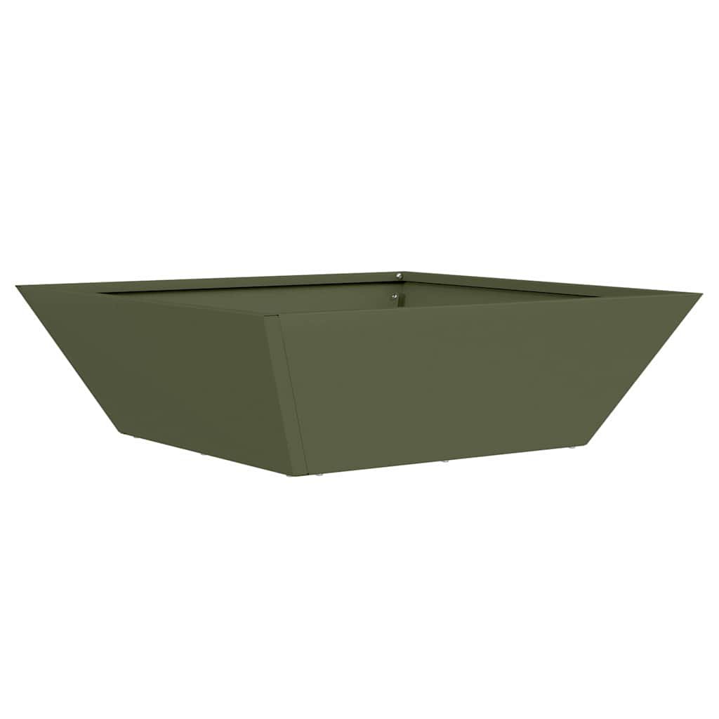 Donica Metalowa Oliwkowa Metal 50 x 50 x 15 cm - Inna marka | Sklep ...