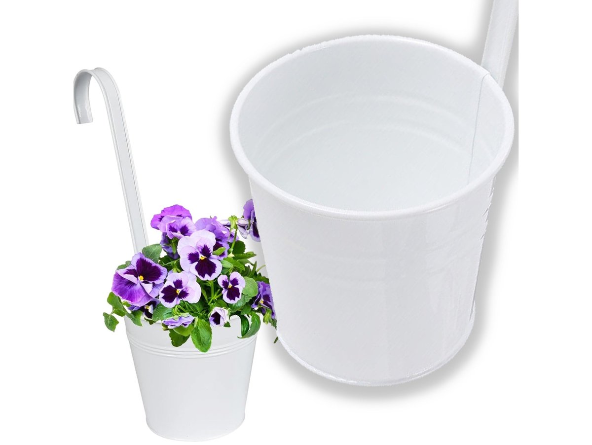 Doniczka Donica Os onka Domowa Taras Balkonowa Wisz ca Wiaderko Uchwyt Bia y - PrzydaSie.pl ...